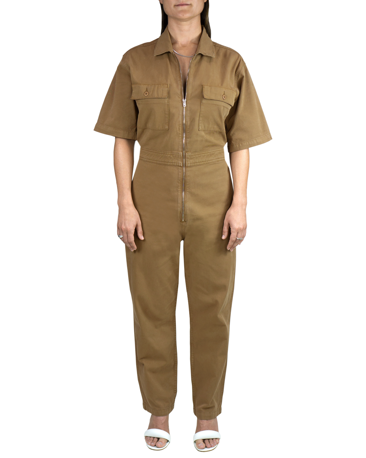 Women's Utility Jumpsuit in Ermine | DSTLD